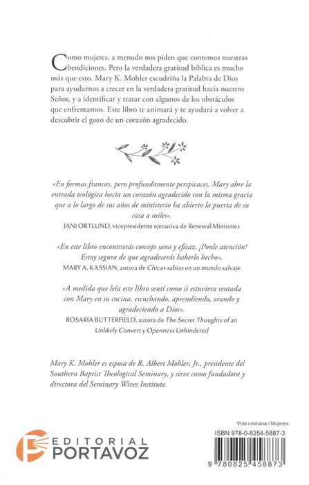 Growing in Gratitude (Spanish) - Mary Mohler | The Good Book Company