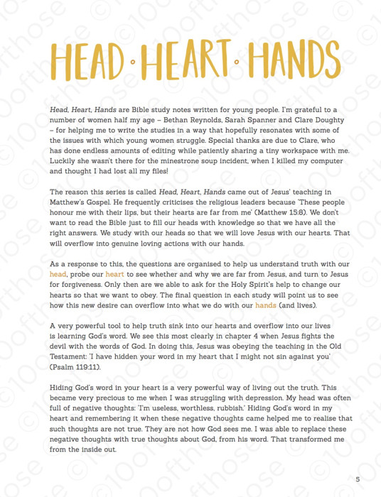 Head, Hearts, Hands - Linda Allcock | The Good Book Company
