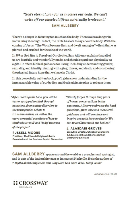 What God Has to Say about Our Bodies - Sam Allberry | The Good Book Company