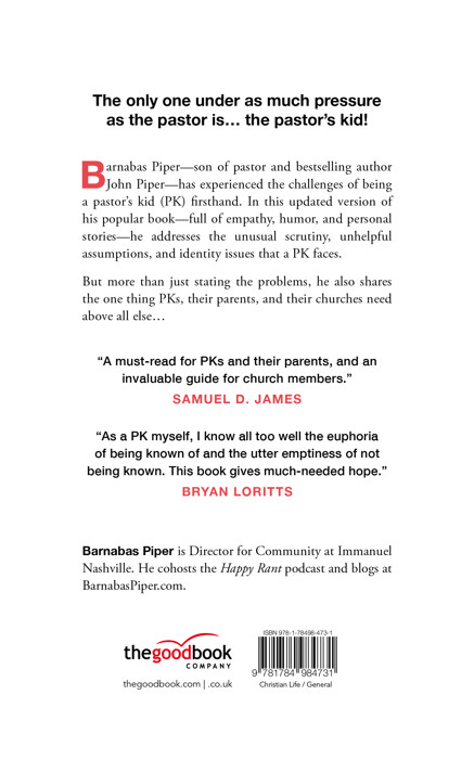 The Pastor's Kid (ebook) - Barnabas Piper, John Piper | The Good Book ...
